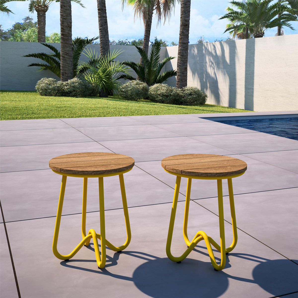 NOVOGRATZ POOLSIDE GOSSIP, BOBBI OUTDOOR/INDOOR BISTRO STOOLS, 2-PACK ...